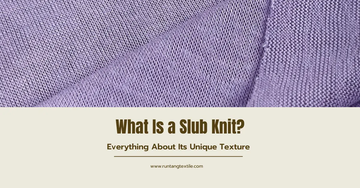 What Is a Slub Knit? Everything About Its Unique Texture - Runtang Textile